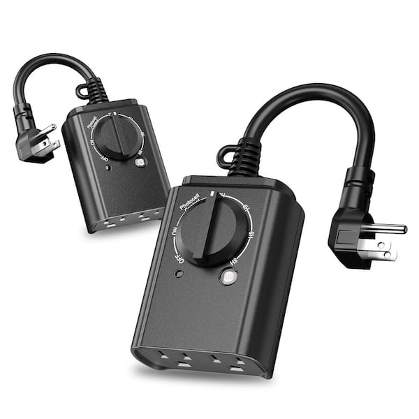 Yichuhaoxi 15-Amp 120-Volt 1440 min Outdoor 2-Grounded Outlets ...