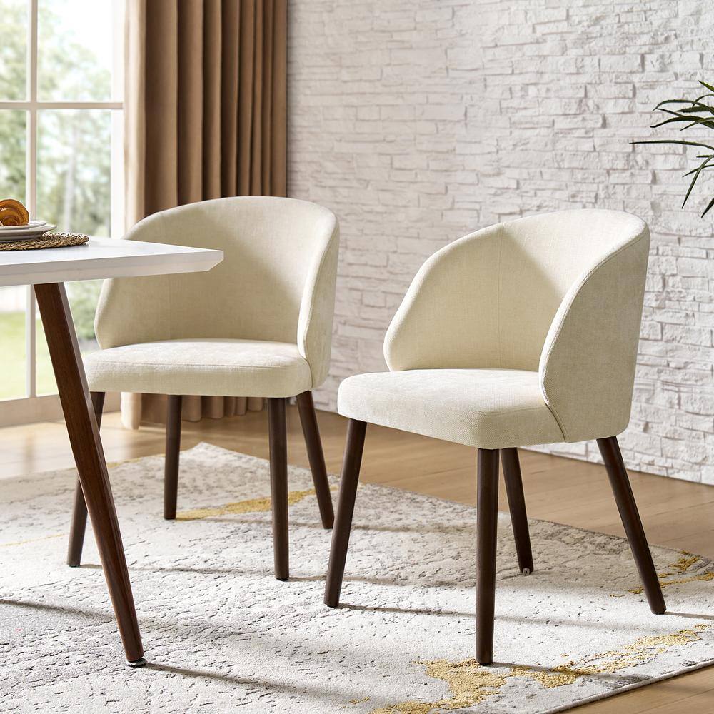 JAYDEN CREATION Yuri Linen Polyester Dining Chair Set of 2 ZDCQH0508 ...
