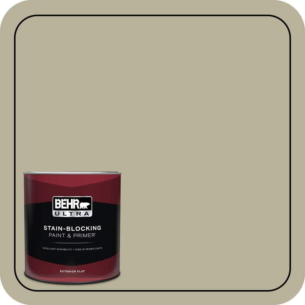BEHR ULTRA 1 qt. #N340-3 Bonsai Pot Flat Exterior Paint & Primer 485404 ...