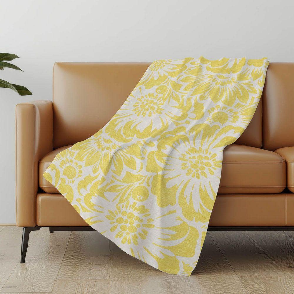 Addison Rugs Premium Machine Washable ASB551 Yellow 50 in. x 70 in ...