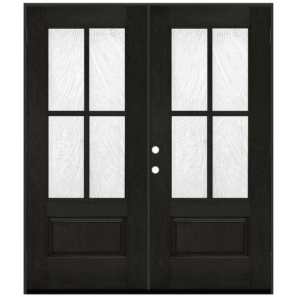 Steves & Sons 72 in. x 80 in. Regency 3/4-Lite 4SDL Brook Deco Glass ...