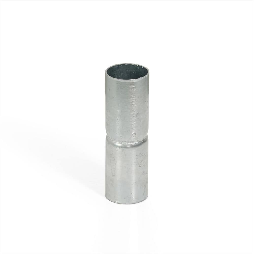 Fencer Wire 1-5/8 in. Chain Link Fence Silver Galvanized Steel Top Rail ...