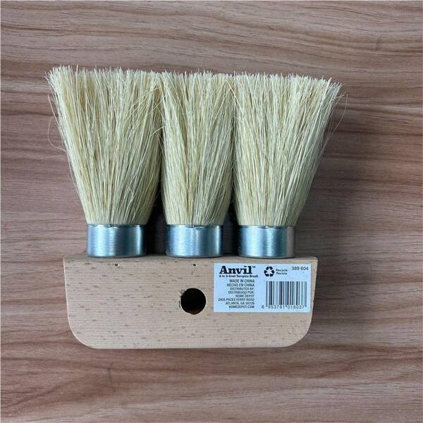 Anvil 6 in. 3-Knot White Pro Roof Brush THD01803 - The Home Depot
