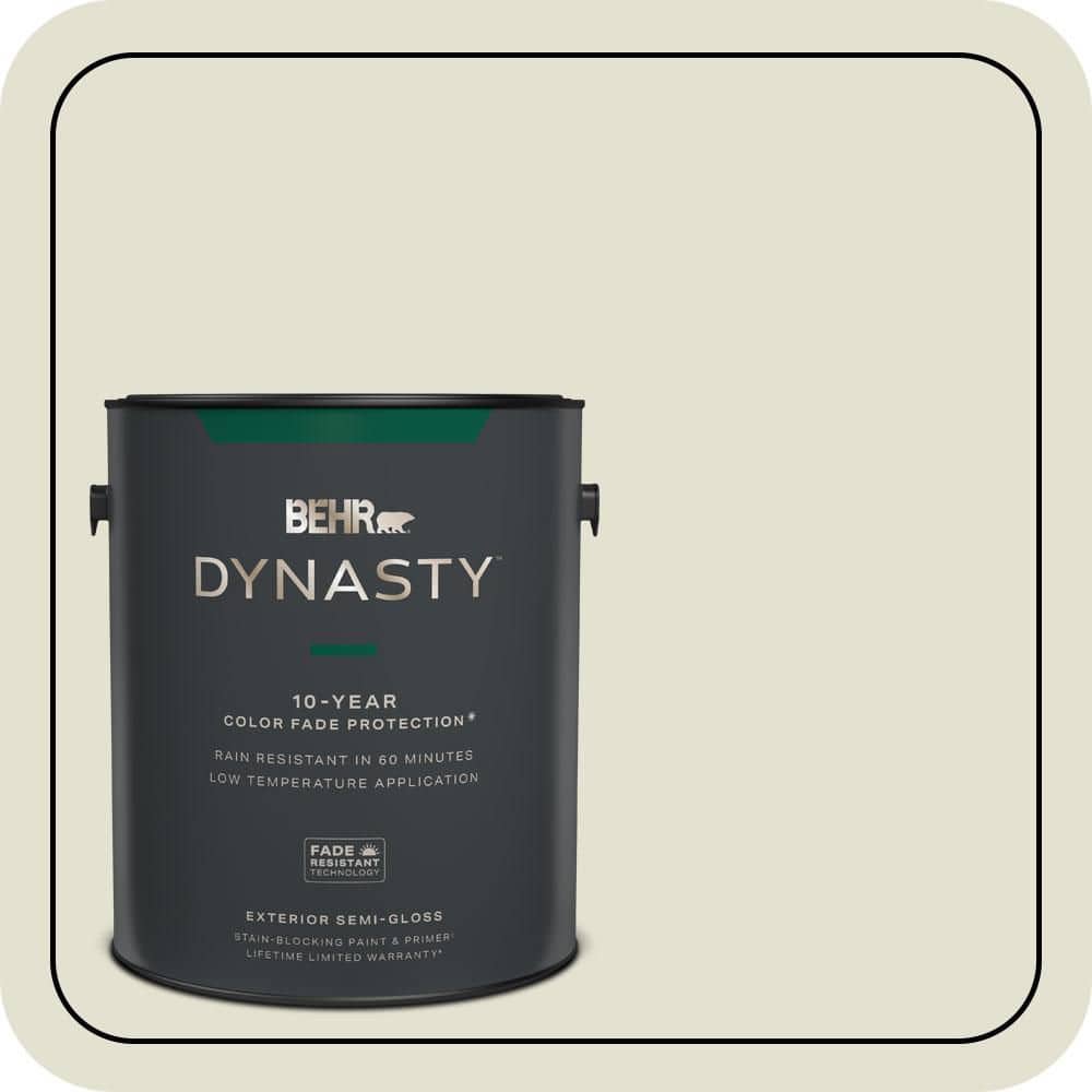 BEHR DYNASTY 1 gal. #400E-2 Turtle Dove Semi-Gloss Exterior Stain ...