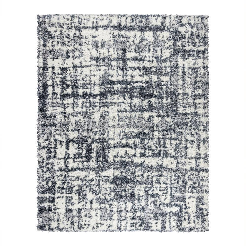 Gertmenian & Sons Anjou Myra Gray 8 ft. x 10 ft. Abstract Shag Indoor ...