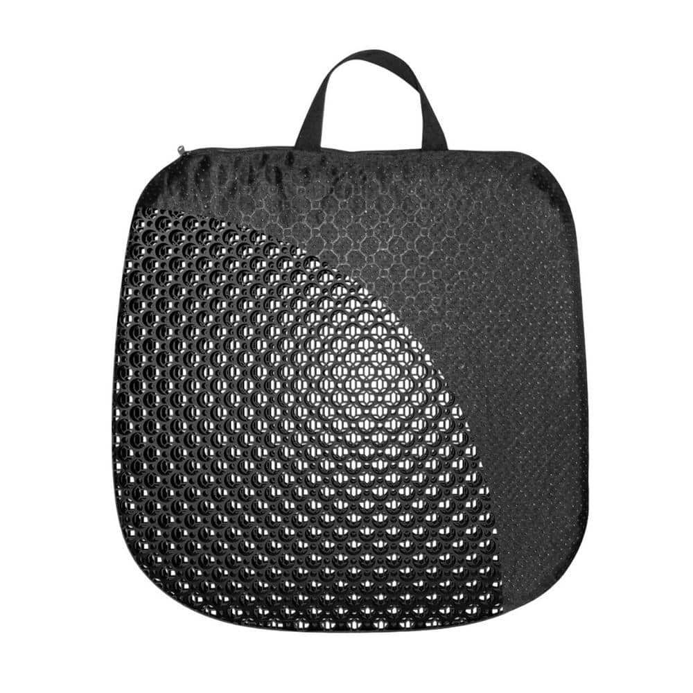 Black Large Thick Soft Breathable Gel Seat Cushion w/ Handle for Long ...