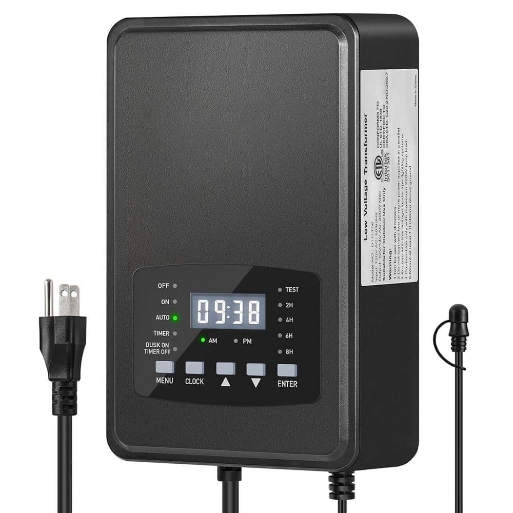 Vrbgify 200W Low Voltage Landscape Transformer Outdoor Weatherproof ...