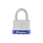 Master Lock Outdoor Padlock with Key, 1-9/16 in. W, 1-1/2 in. Shackle ...