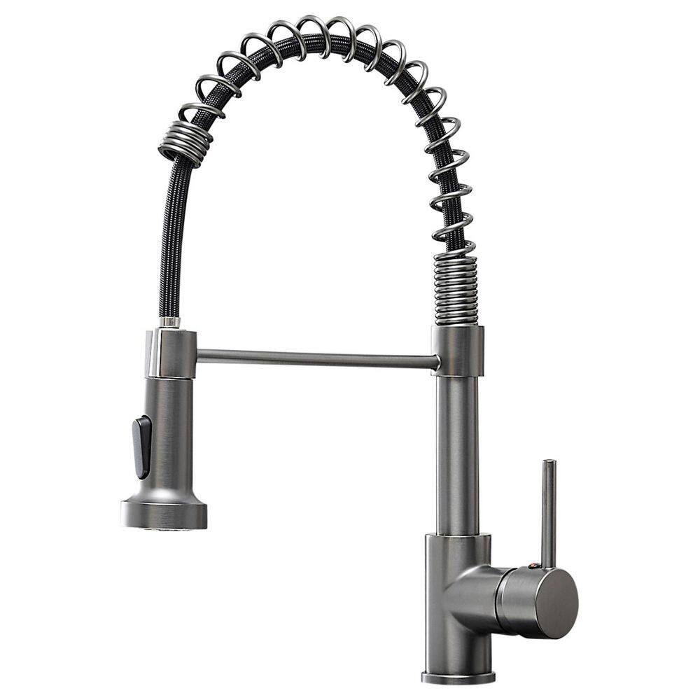 cadeninc 16.3 in. H Commercial Single Handle Single Lever Pull Down ...