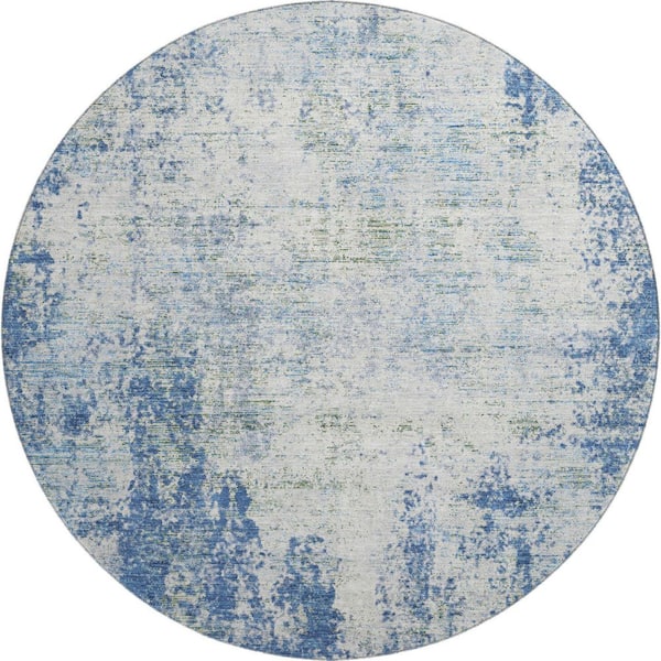 Addison Rugs Mayfield Premium Machine Washable Abstract AMF940 Denim 8 ...