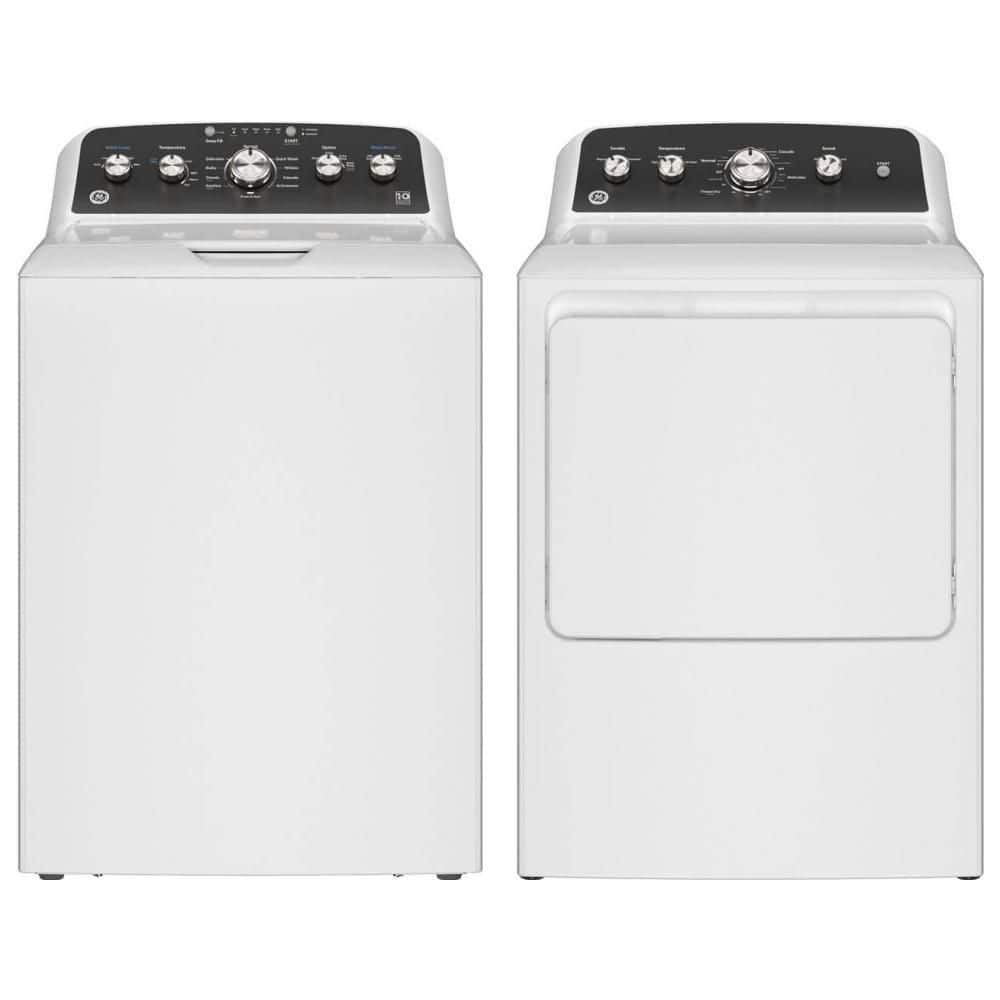 GE 4.5 cu. ft. Top Load Washer with Cold Plus and 7.2 cu. ft. Dryer ...