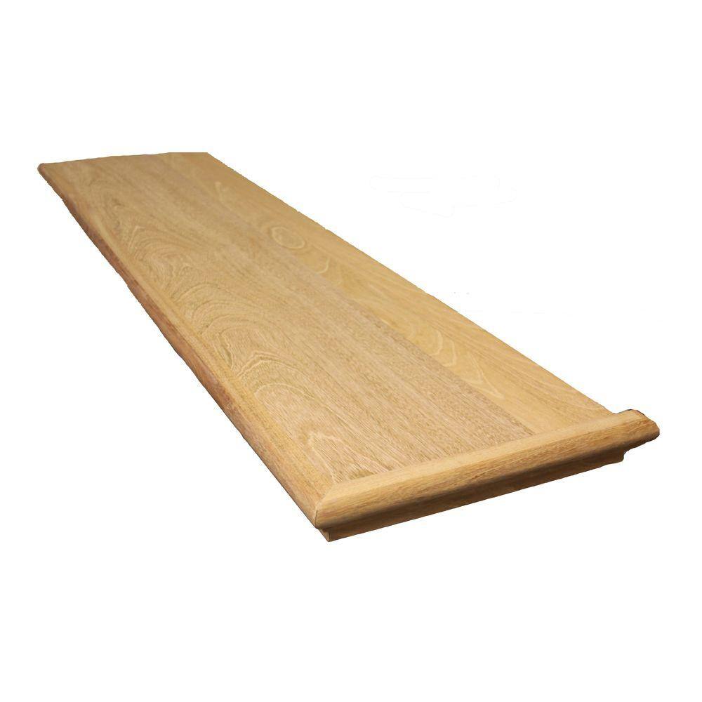 Stairtek 5/8 in. x 11-1/2 in. x 42 in. Unfinished Brazilian Cherry ...