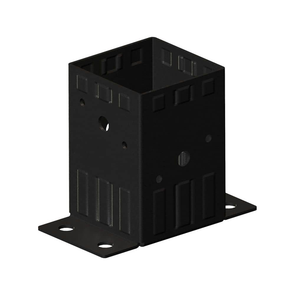 Reviews for Peak Products 4 in. x 4 in. Powder-Coated Black Heavy-Duty ...
