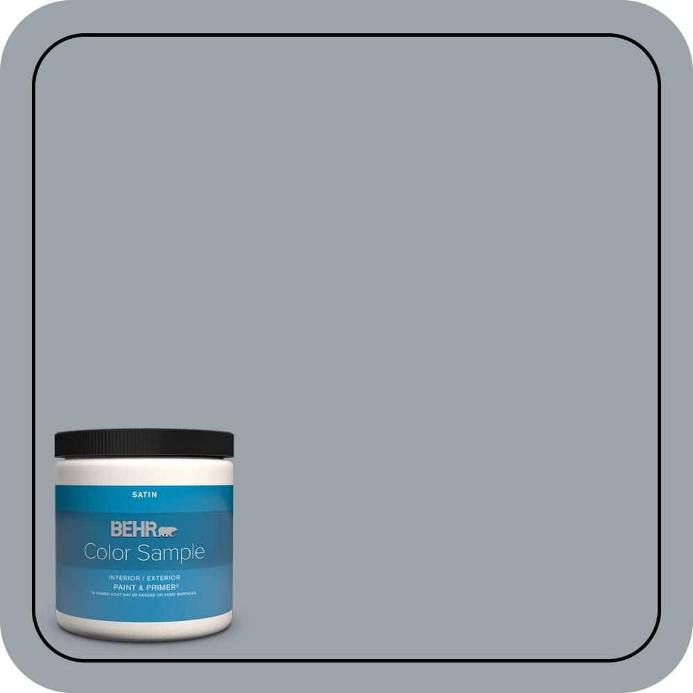 BEHR PREMIUM PLUS 8 oz. #MQ5-22 Rainmaster Satin Enamel Interior ...