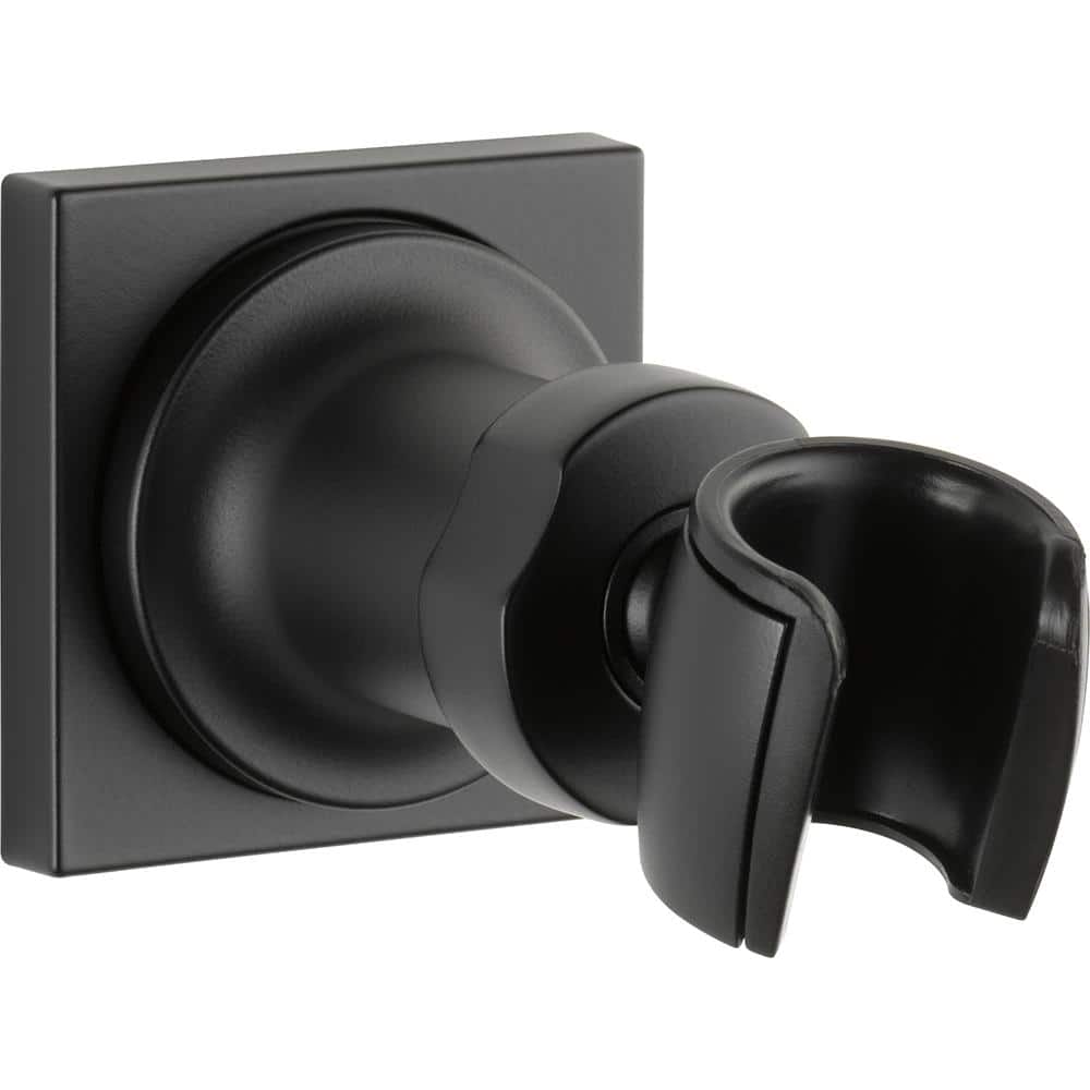 Delta Adjustable Square Wall Mount for Hand Shower in Matte Black U4010 ...