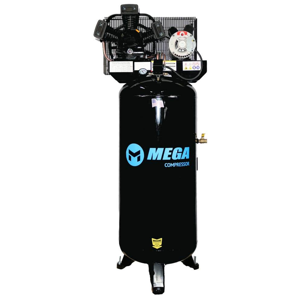 Mega Compressor 60 Gal. 5 HP 150 PSI Electric Upright Air Compressor MP ...