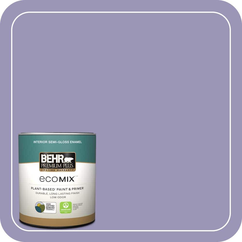 BEHR PREMIUM PLUS 1 qt. #640D-5 June Berry Semi-Gloss Enamel EcoMix ...