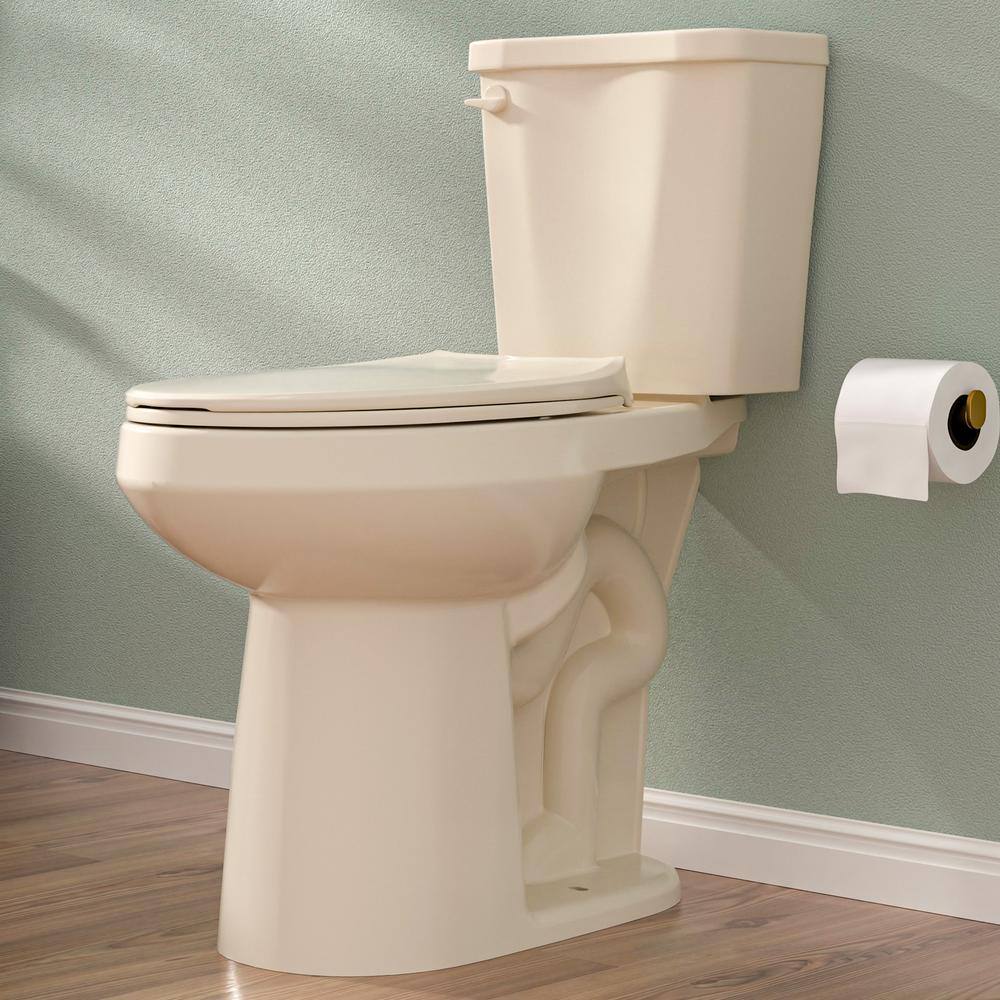 HOMLYLINK 21 in. Tall Seat 2-Piece Toilet 1.28 GPF Single Flush ...
