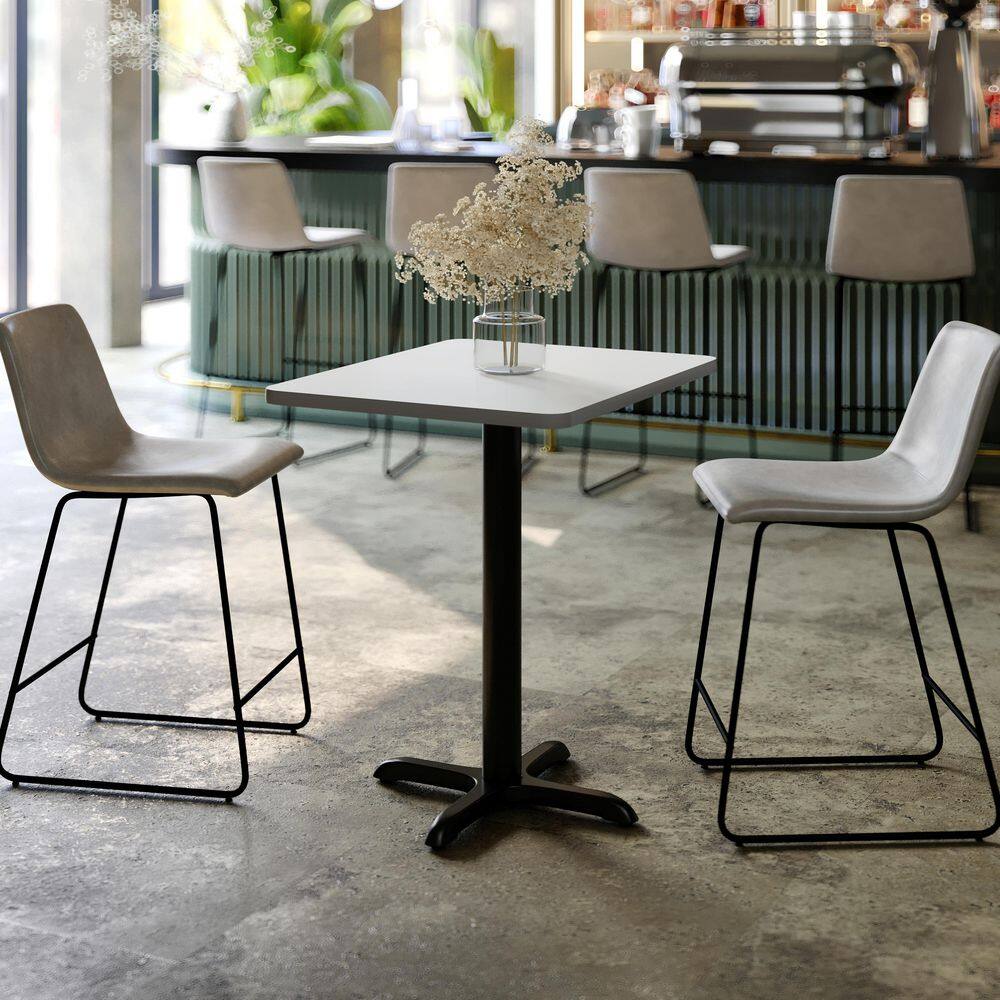 Carnegy Avenue Graniss Classic White Wood Laminate 24 in. Trestle ...