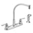 MOEN Commercial 2-Handle Low-Arc Kitchen Faucet in Chrome 8780 - The ...