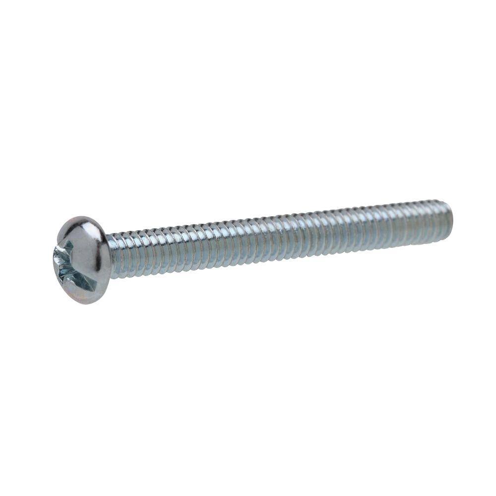 Everbilt #10-24 x 5 in. Phillips-Slotted Round-Head Machine Screws ...
