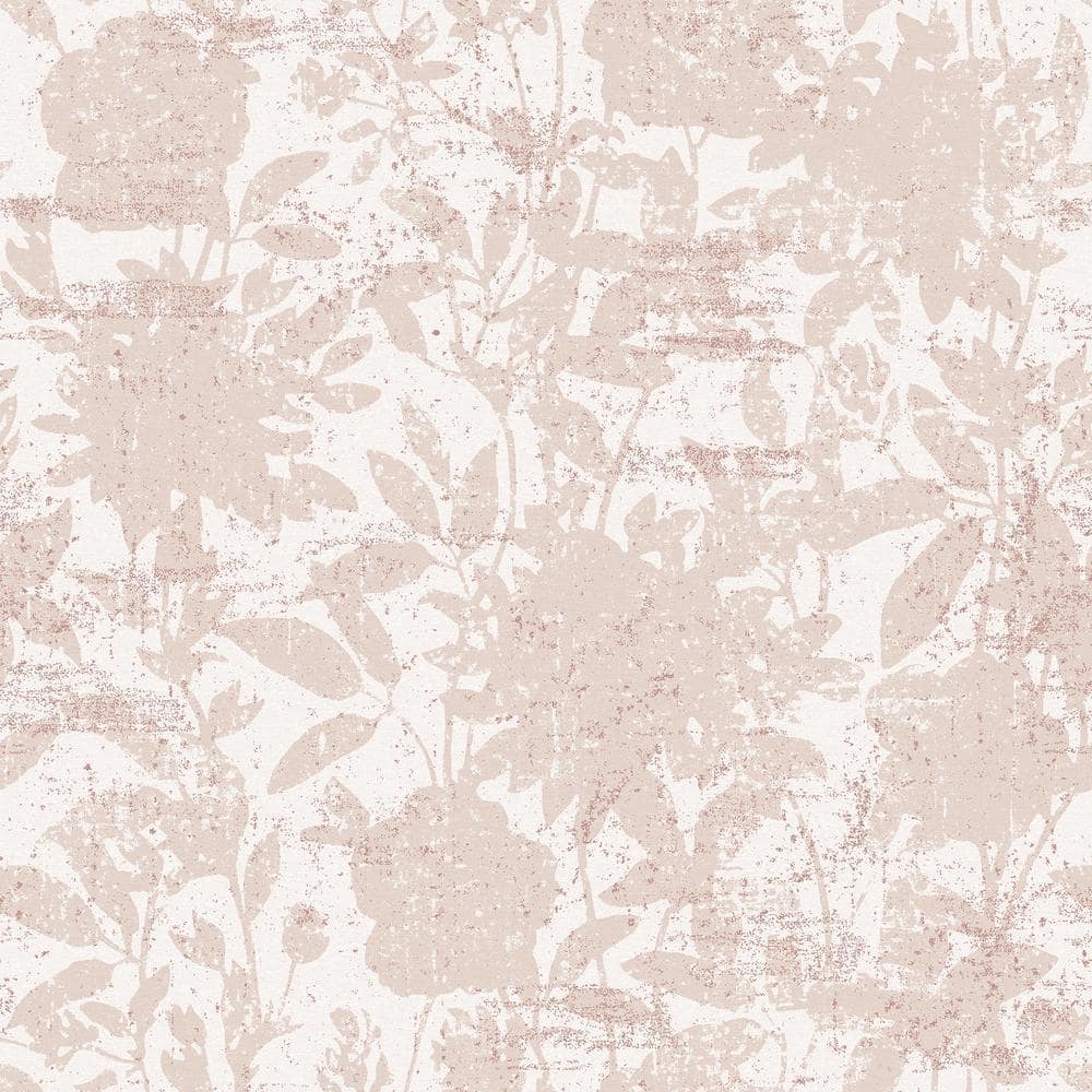 Tempaper Garden Floral Pink Peel and Stick Wallpaper Sample CL4002-S ...