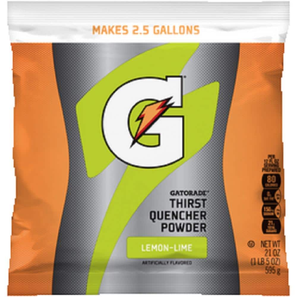 Gatorade Drink Mix, Lemon Lime, 21 oz. QUA03969 - The Home Depot