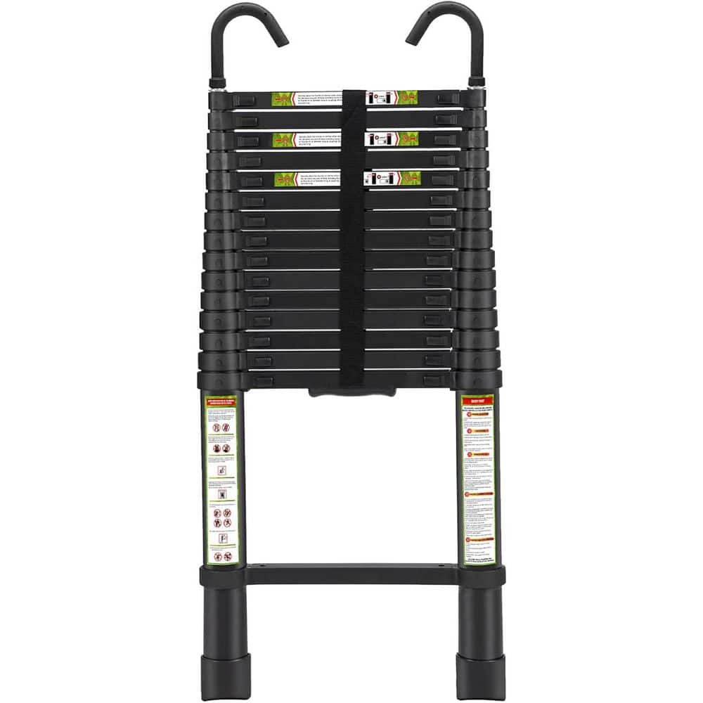 KIWDZFU 20.34FT Aluminum Telescoping Ladder with Stable Hook and Non ...