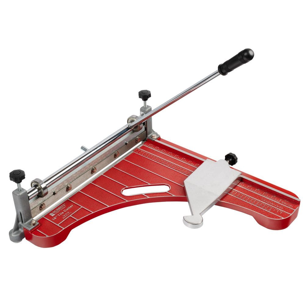 ROBERTS 18 in. Pro Grade, VCT Vinyl Tile and Luxury Vinyl Tile Cutter ...