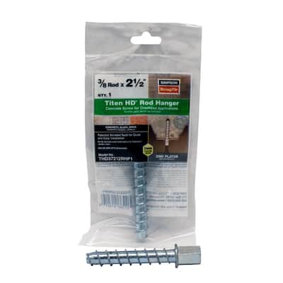 Simpson Strong-Tie Titen HD 1/2 in. x 2-3/4 in. Threaded Rod Hanger ...