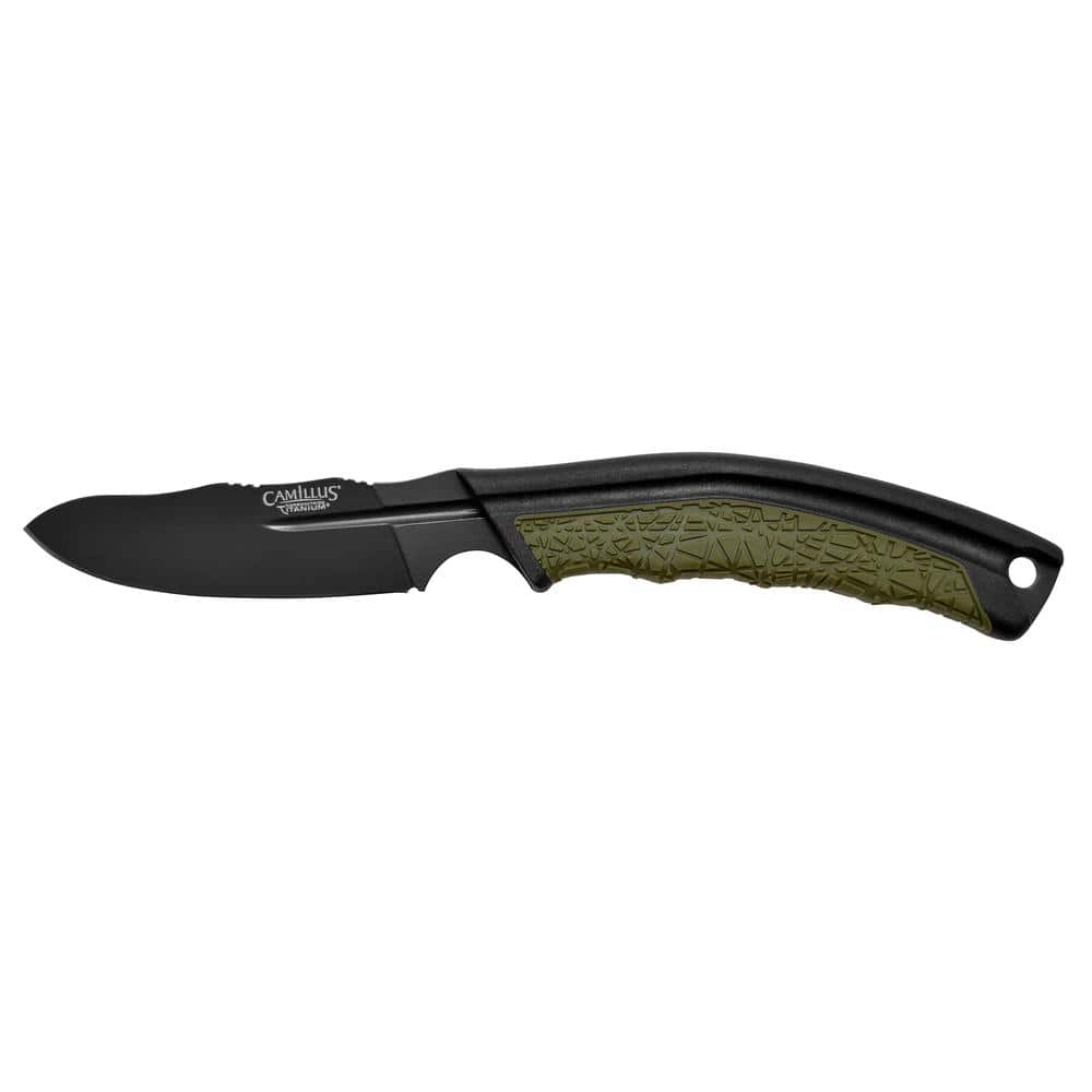 Camillus BT-5 3.5 in. Carbonitride Titanium Drop Point Straight Edge ...