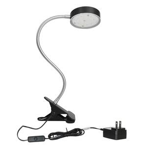 ENERGETIC LIGHTING 11 in. Gold Gooseneck Fully Flexible Clip-On/Clamp ...