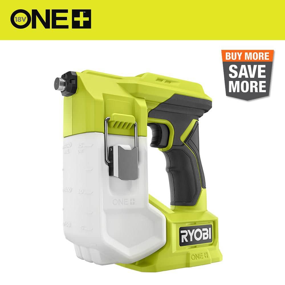 RYOBI ONE+ 18V Cordless Handheld Sprayer (Tool Only) PSP01B - The Home ...