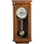 Bulova 25 in. H x 13.75 in. W Pendulum Chime Wall Clock-C3543 - The ...