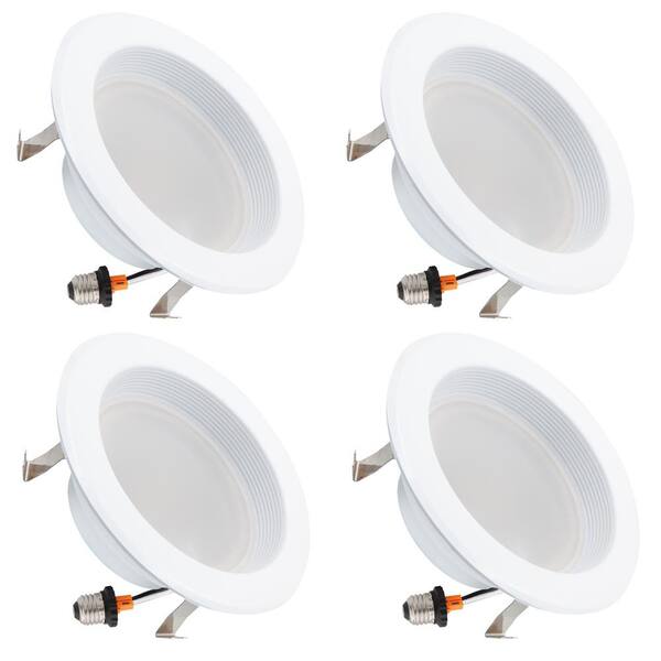 Maxxima 4 in. Round 2700K Warm White New Construction Non-IC Rated ...