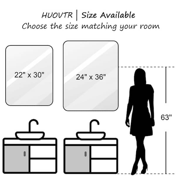 HUOVTR SDKOA 22 in. H x 30 in. W Black Modern Style Metal HUOVTR SDKOA 22 in. H x 30 in. W Black Modern Style Metal