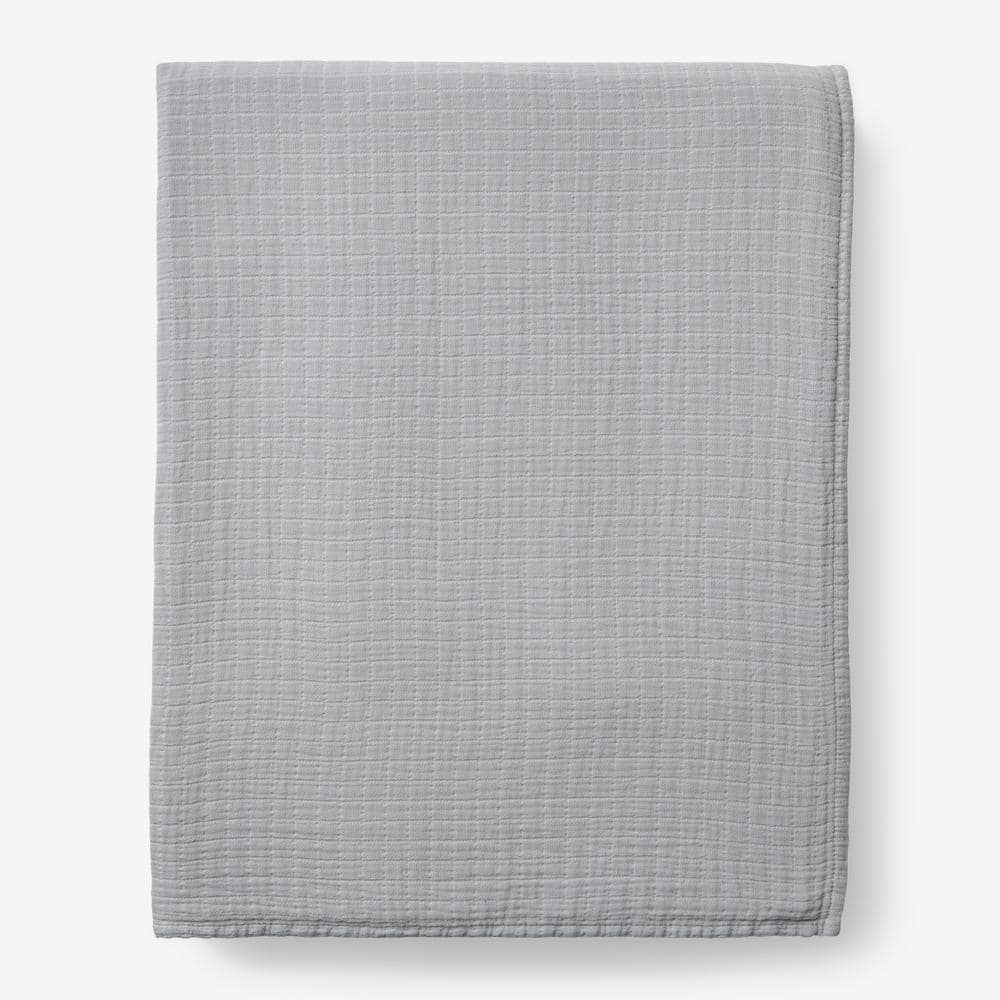 The Company Store Gossamer Gray Cotton Full Blanket 51198W-F-GRAY - The ...