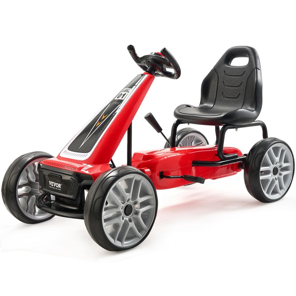 VEVOR Kids Pedal Go Kart, 4-Wheel Off-Road Pedal Go Cart Ride On Toy ...