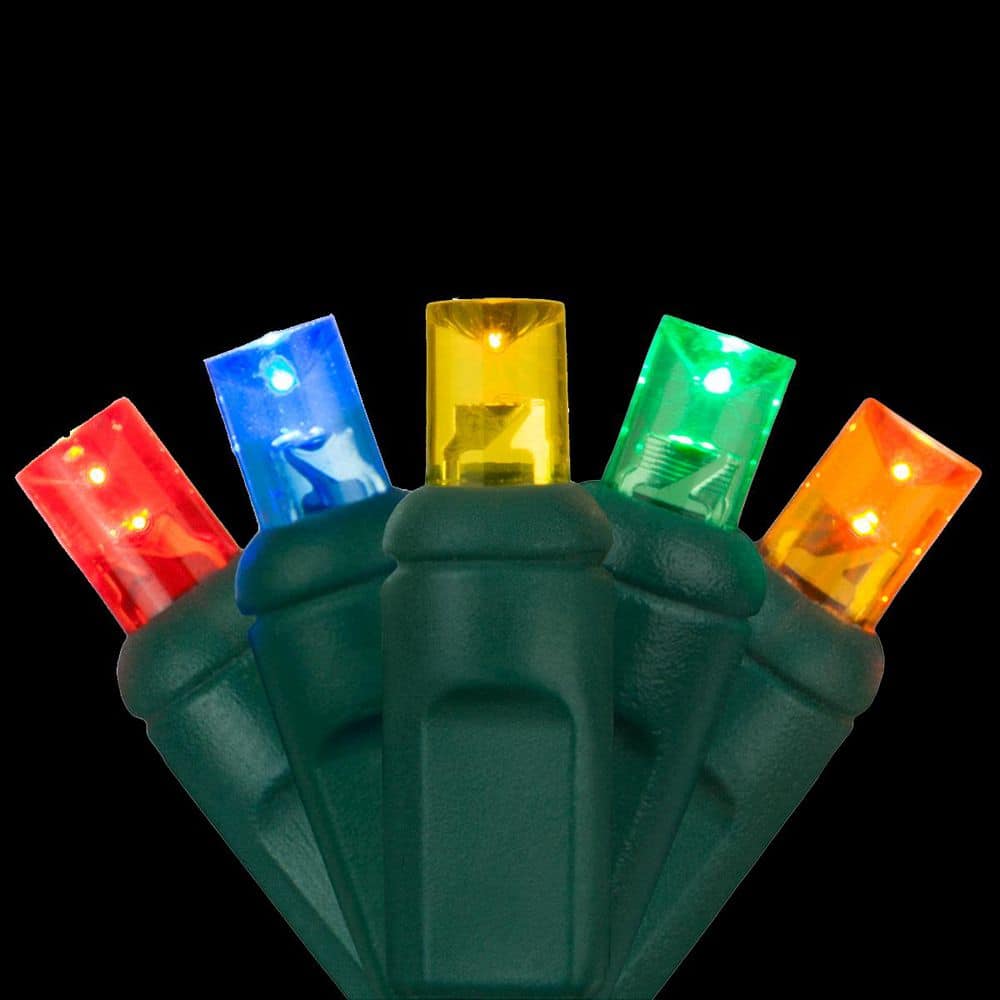 Wintergreen Lighting 24 ft. 70-Light Multicolor 5 mm LED Mini Light Set ...