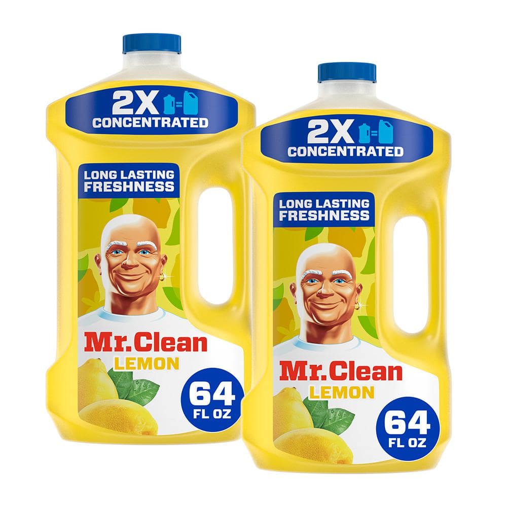 Mr. Clean 64 oz. Lemon Scent All-Purpose Cleaner(Multi-Pack 2) 081016561077 - The Home Depot