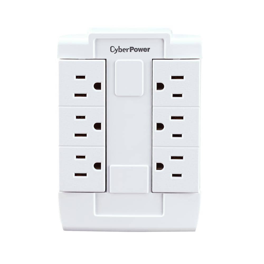 CyberPower 6-Outlet Swivel Wall Tap GT600P - The Home Depot