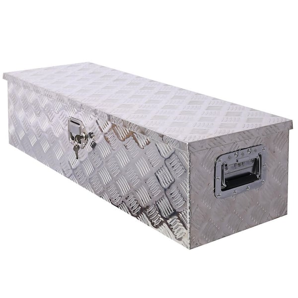 Reviews for PARASOLAR 9 Gal. Aluminum Deck Box, Tool Box with Lock Side ...