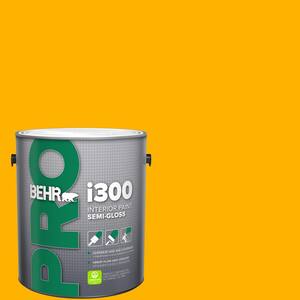BEHR PRO 1 gal. #310B-7 Saffron Thread Eggshell Interior Paint PR33301 ...