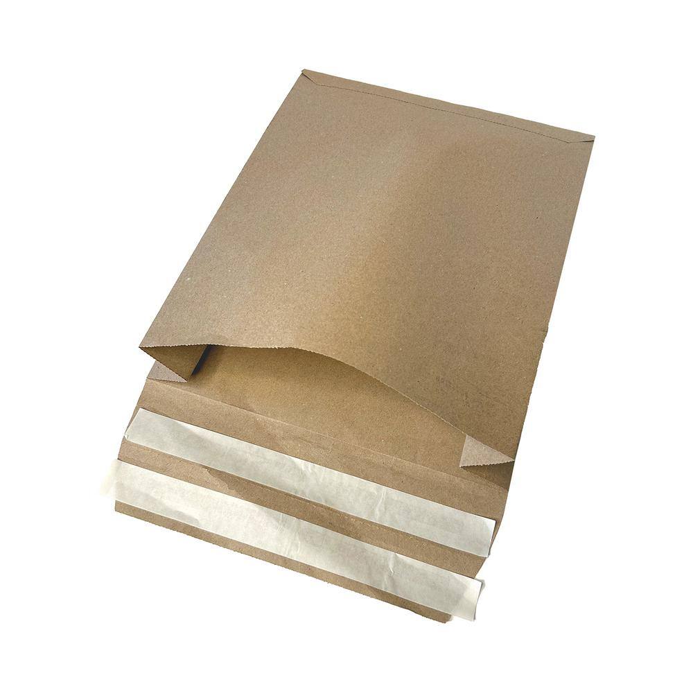 Pratt Retail Specialties 12.5 in. W x 20 in. L Kraft Gusseted Mailer ...