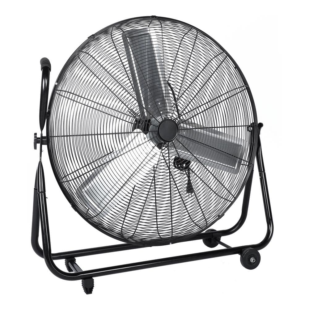 Tatahance 30 in. 3 of Speeds Industrial-Grade Airflow Floor Fan in ...