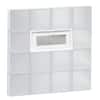 Clearly Secure 31 in. x 31 in. x 3.125 in. Frameless Frosted Vented ...