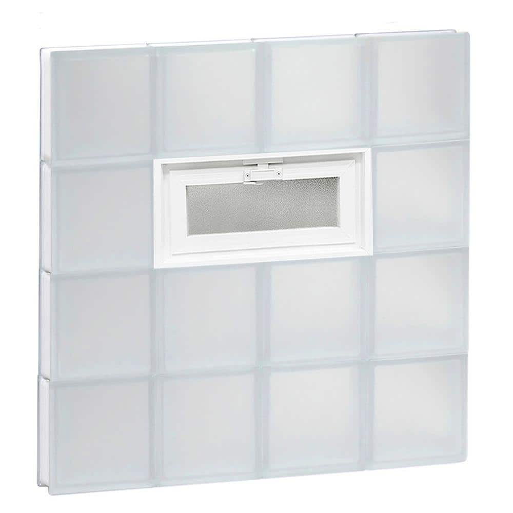 Clearly Secure 31 in. x 31 in. x 3.125 in. Frameless Frosted Vented ...