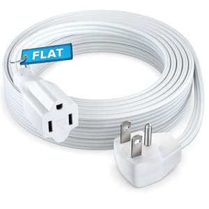 MAXIMM 15 ft. 14 / 3 Medium / Heavy Duty Indoor Extension Cord Flat ...