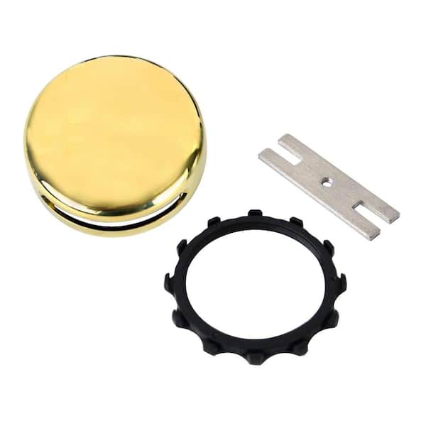 Watco Innovator Snap-On Bathtub Overflow Plate Kit in Polished Brass ...