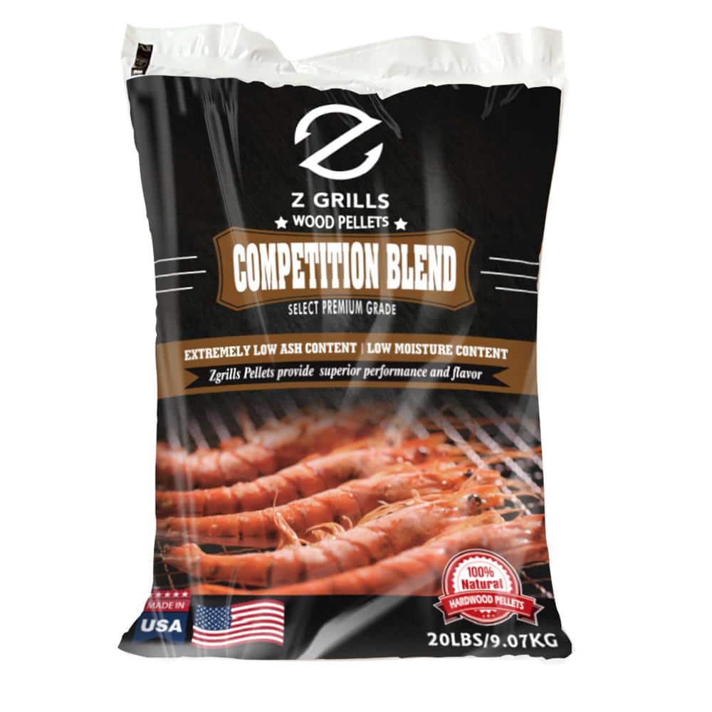 Z GRILLS Competition Blend All-Natural Wood Grilling Pellets, 20 lb ...